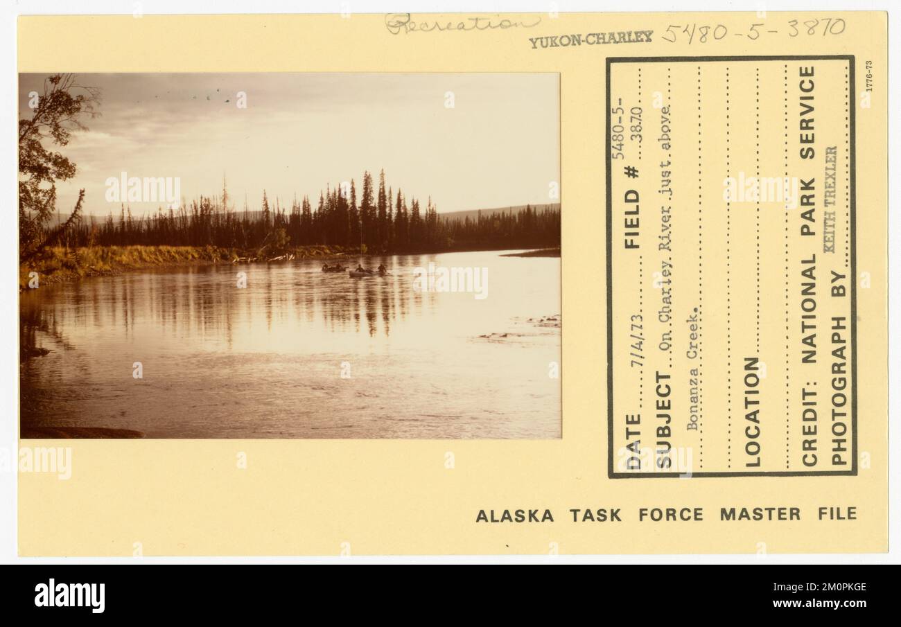 On Charley River just above Bonanza Creek. Alaska Task Force ...