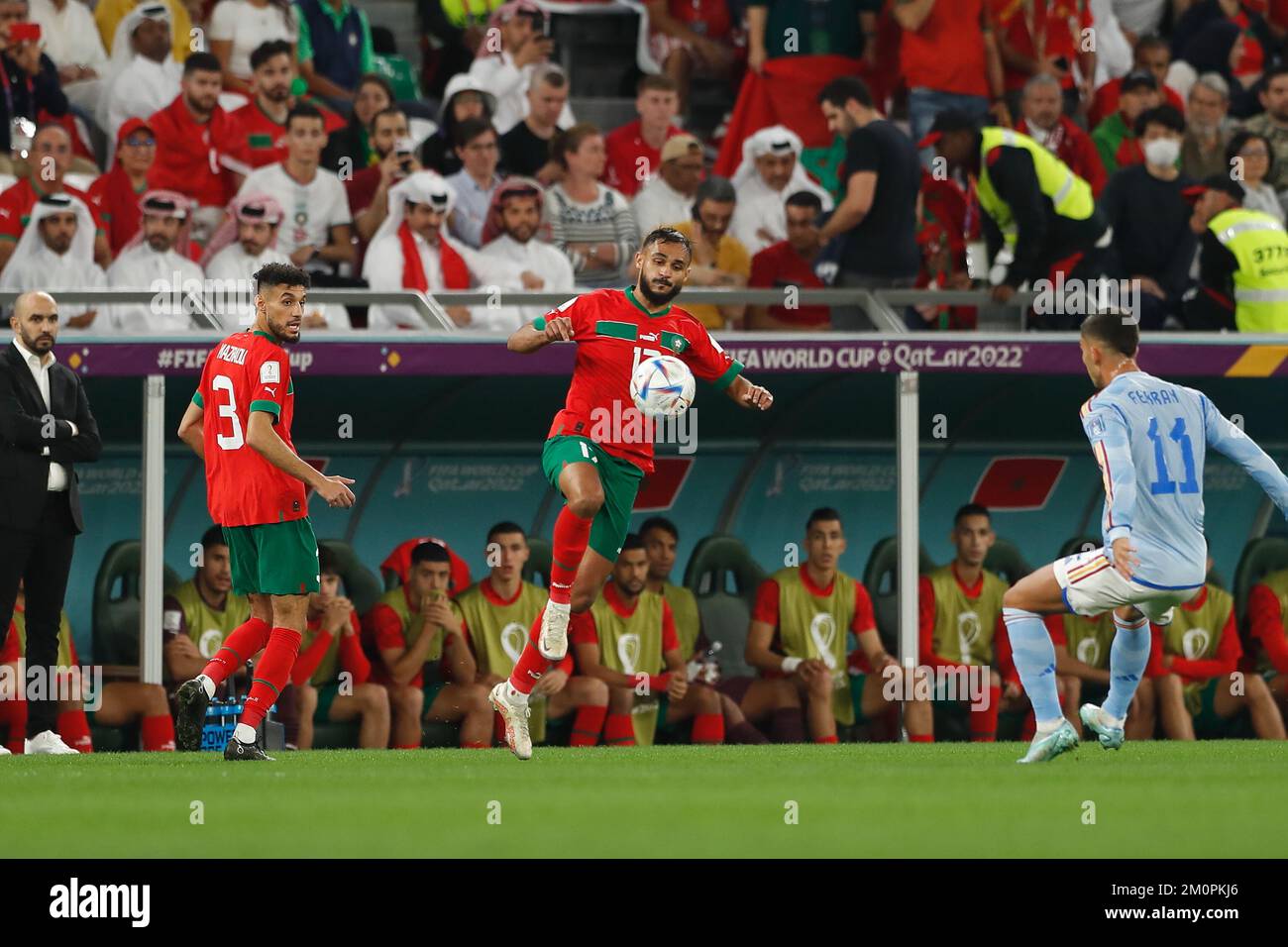 Doha, Qatar. 6th Dec, 2022. Sofiane Boufal (MAR) Football/Soccer : FIFA ...