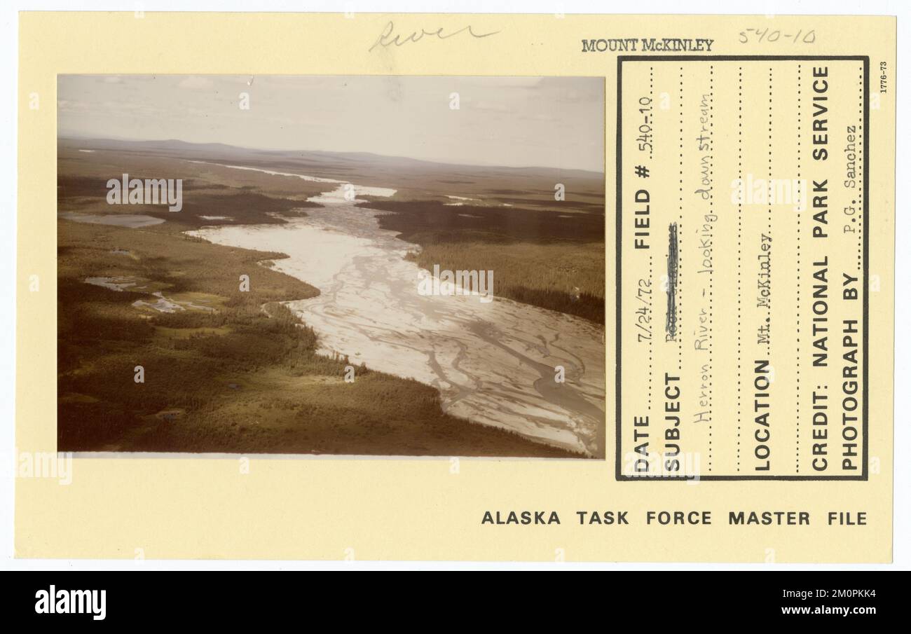 Herron River - looking down stream. Alaska Task Force Photographs Stock ...