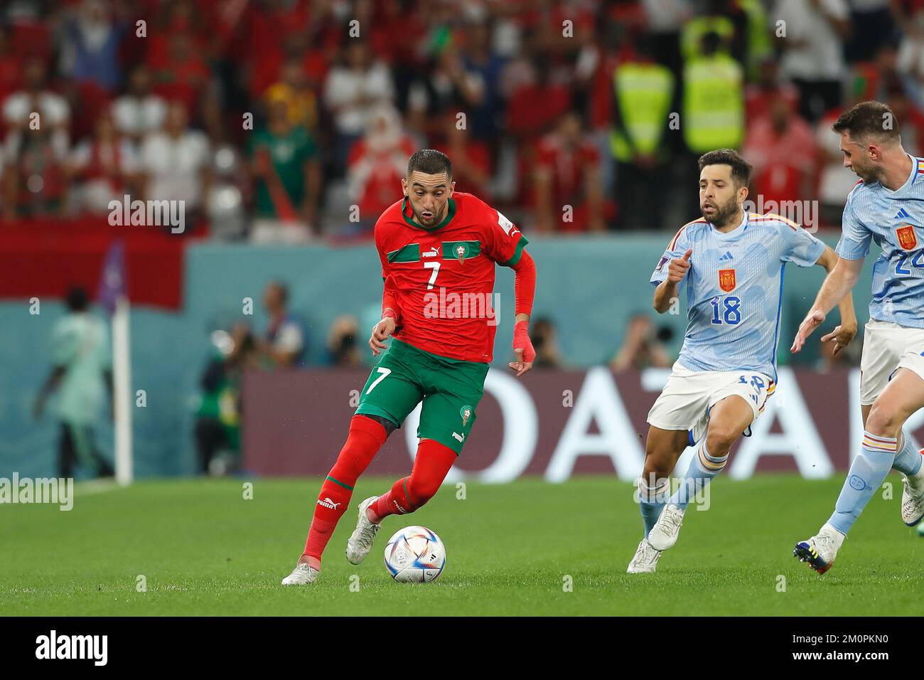 Doha, Qatar. 6th Dec, 2022. Hakim Ziyech (MAR) Football/Soccer : FIFA ...