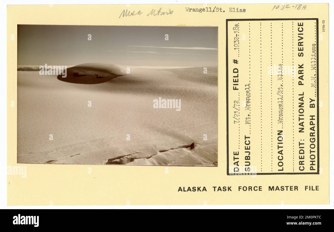 Mount Wrangell. Alaska Task Force Photographs Stock Photo - Alamy