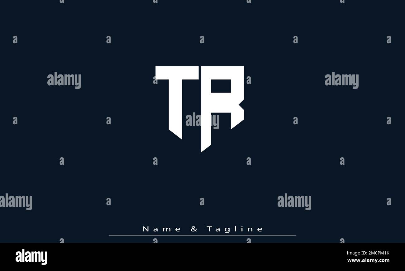 Alphabet letters Initials Monogram logo TR , RT Stock Vector Image ...