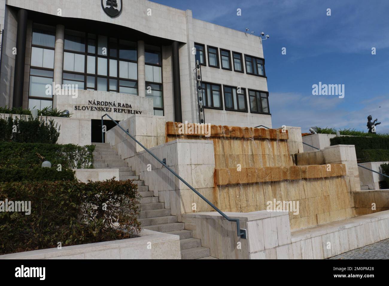 The Narodna Rada building facade in Bratislava, Slovakia Stock Photo ...