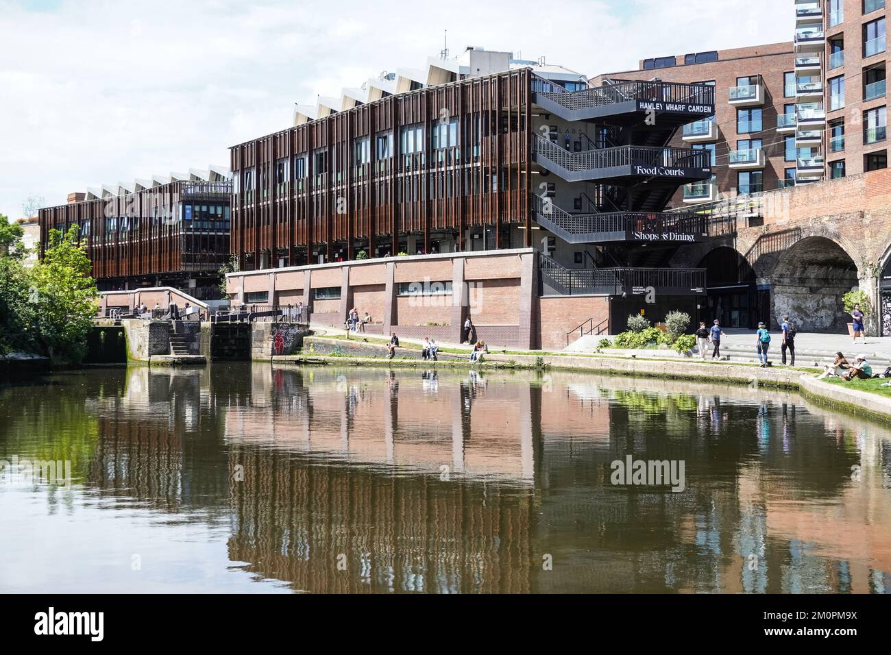 Camden Market Hawley Wharf development in Camden Town, London England ...
