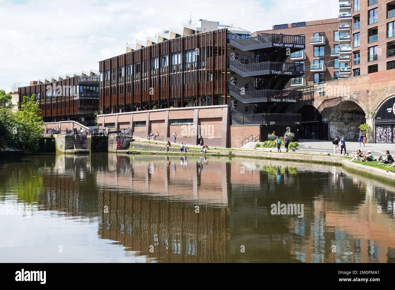 Camden Market Hawley Wharf development in Camden Town, London England ...