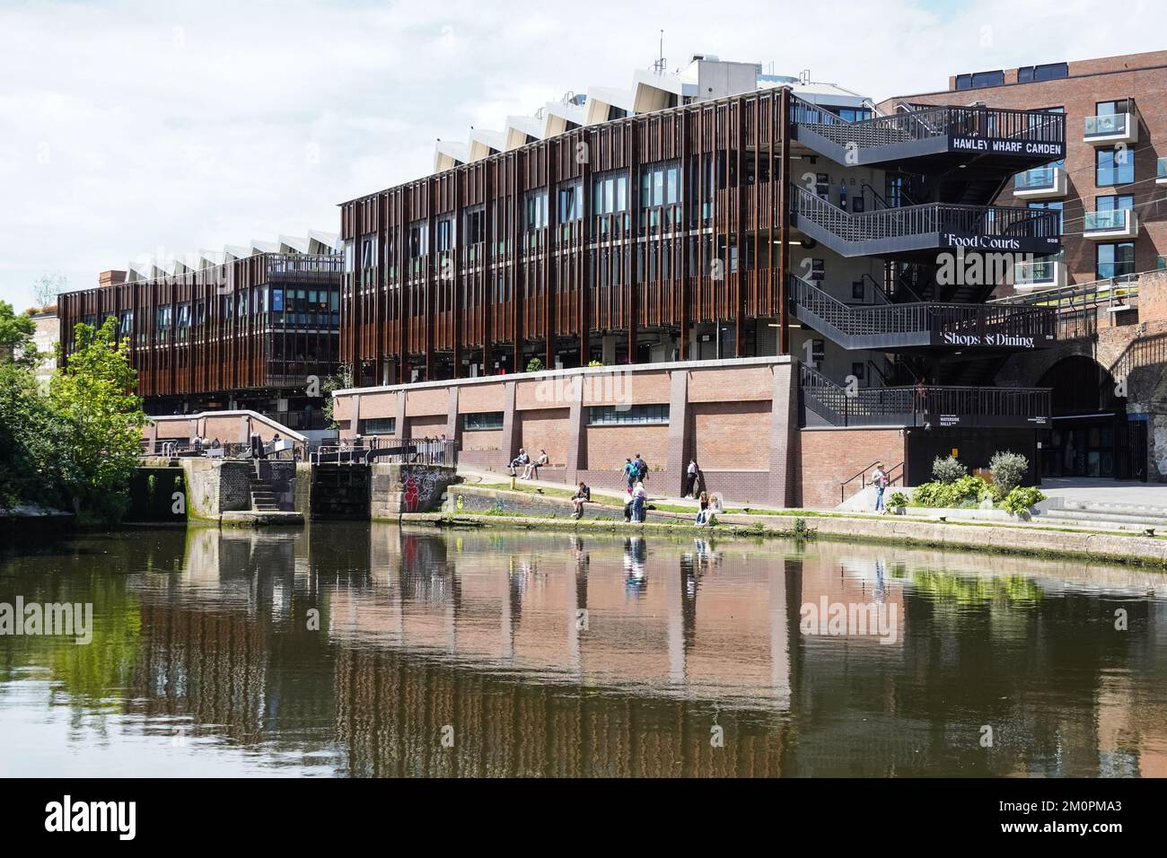 Camden Market Hawley Wharf development in Camden Town, London England ...