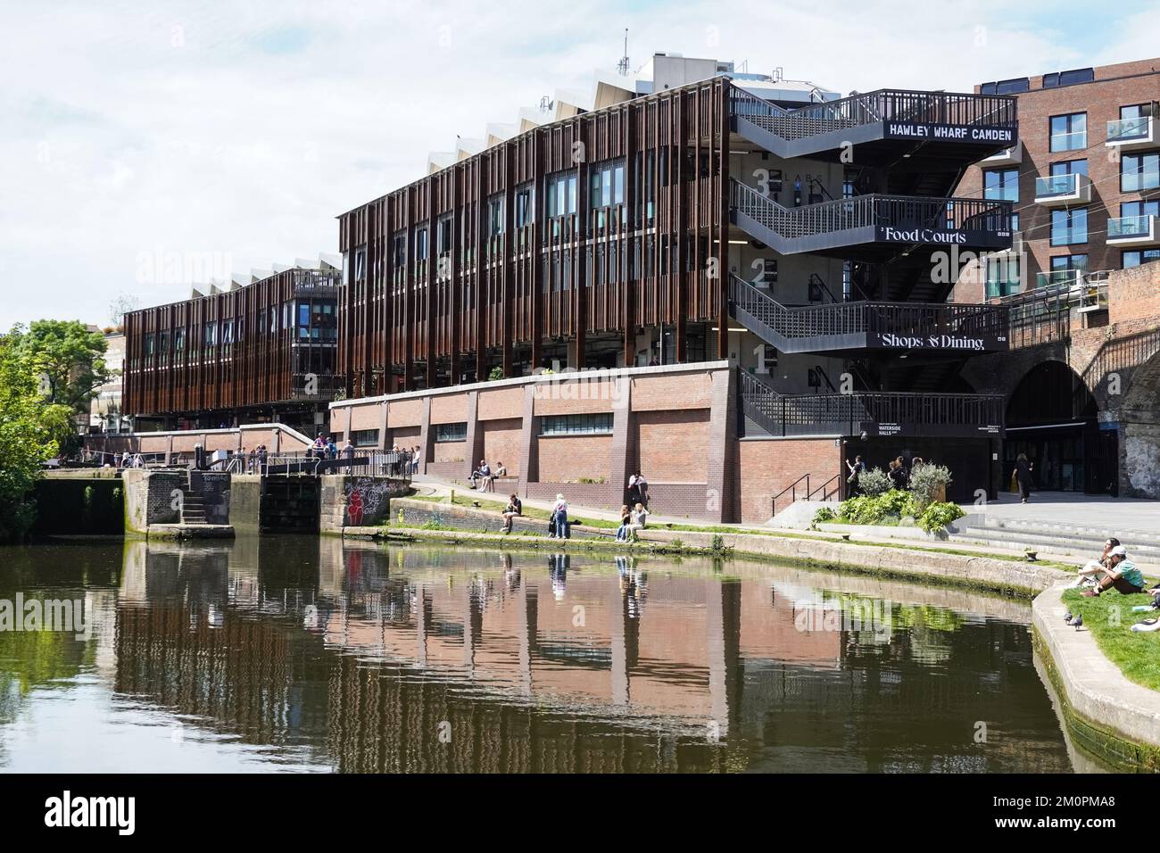 Camden Market Hawley Wharf development in Camden Town, London England ...
