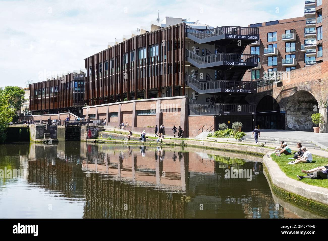 Camden Market Hawley Wharf development in Camden Town, London England ...