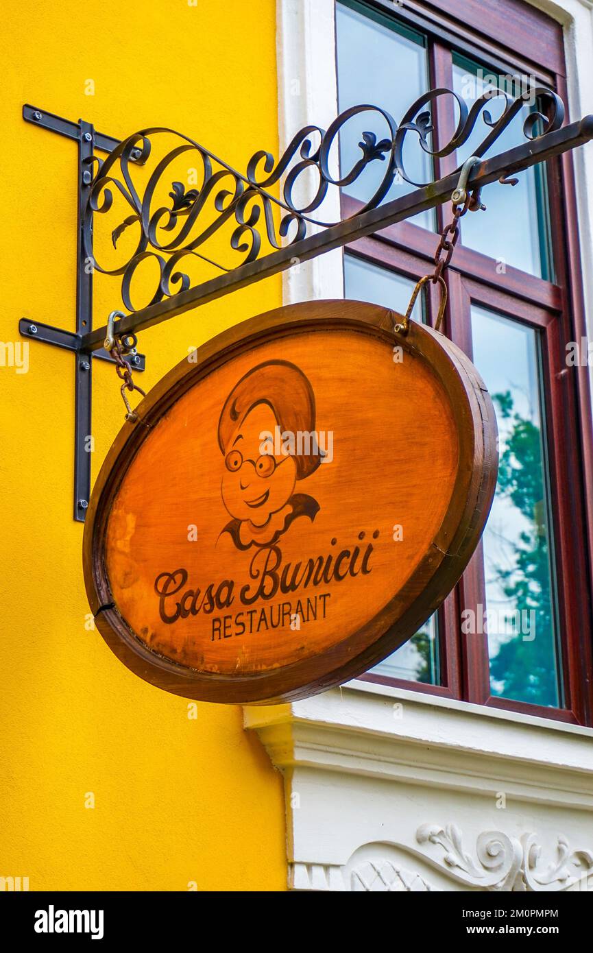 Casa Bunicii 1 restaurant, Timisoara, Romania Stock Photo - Alamy