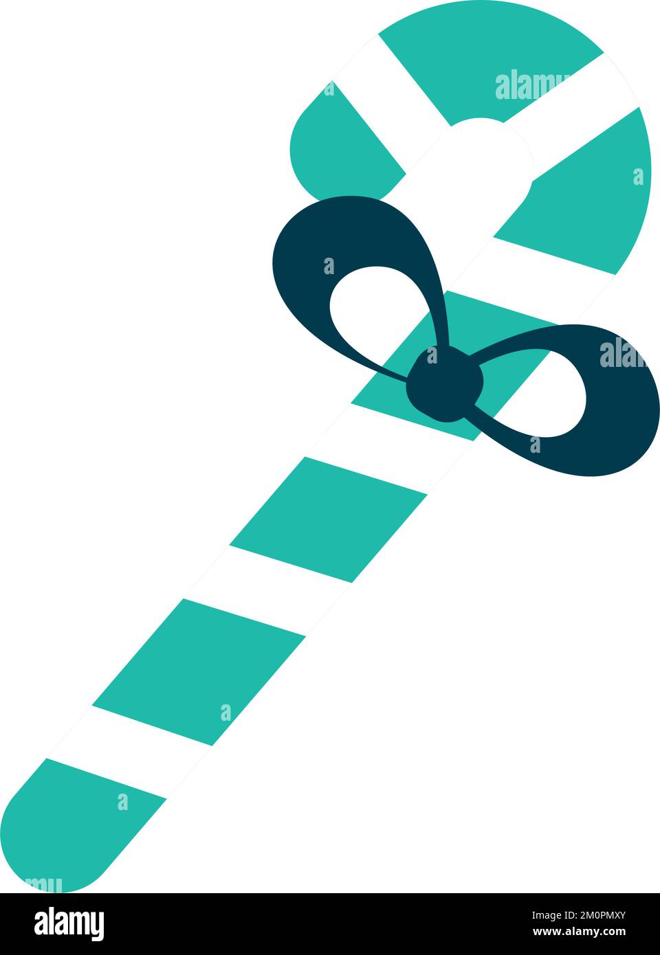 Isolated christmas candy cane sketch icon Vector Stock Vector Image ...