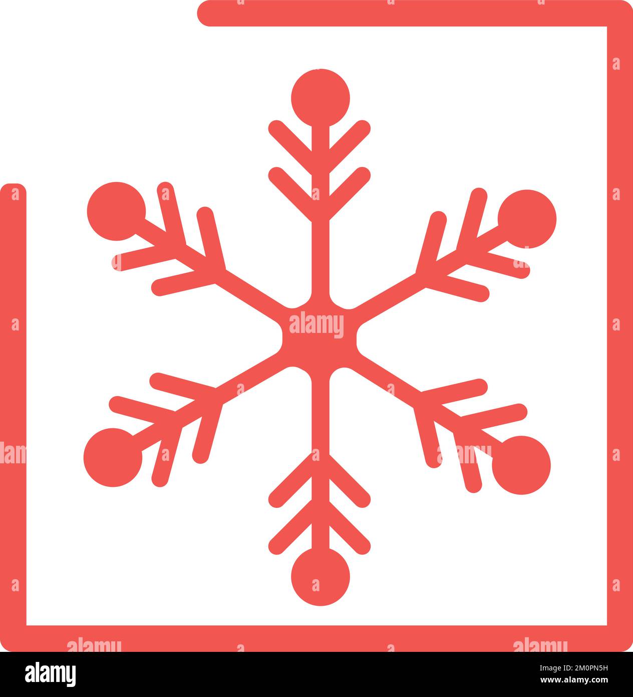 Isolated winter snowflake icon Flat design Vector Stock Vector Image ...