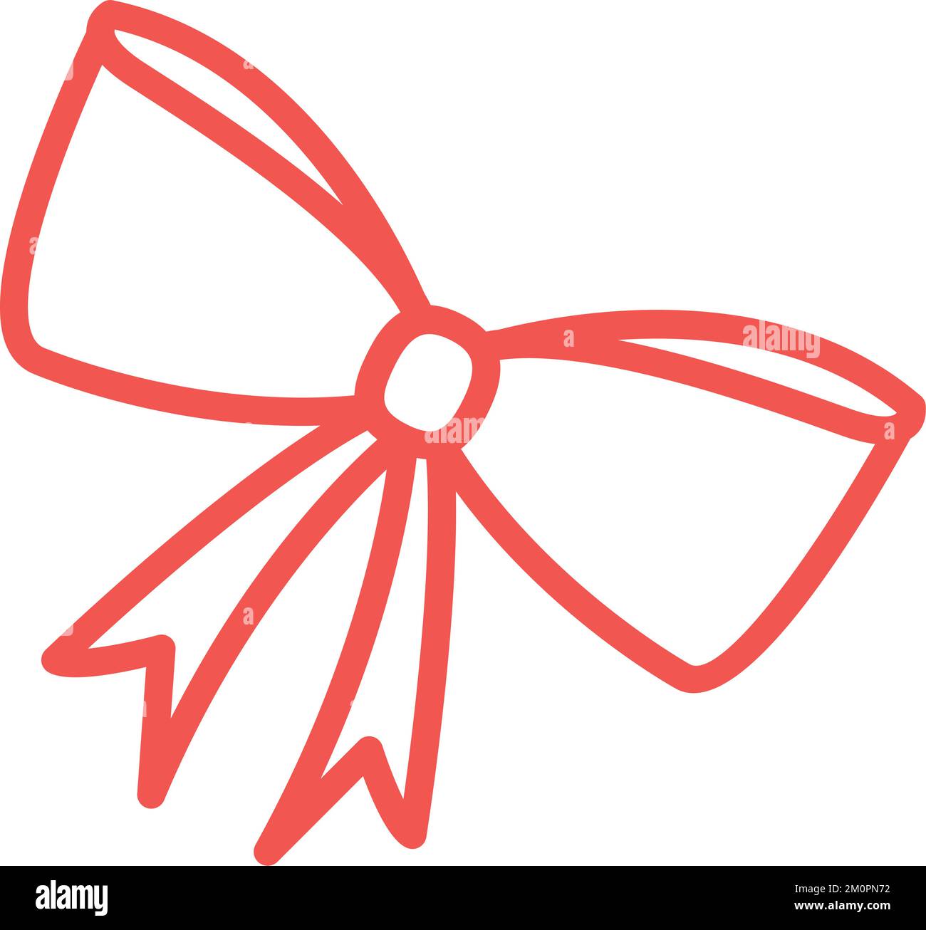 Isolated christmas wrapped ribbon icon Vector Stock Vector Image & Art ...