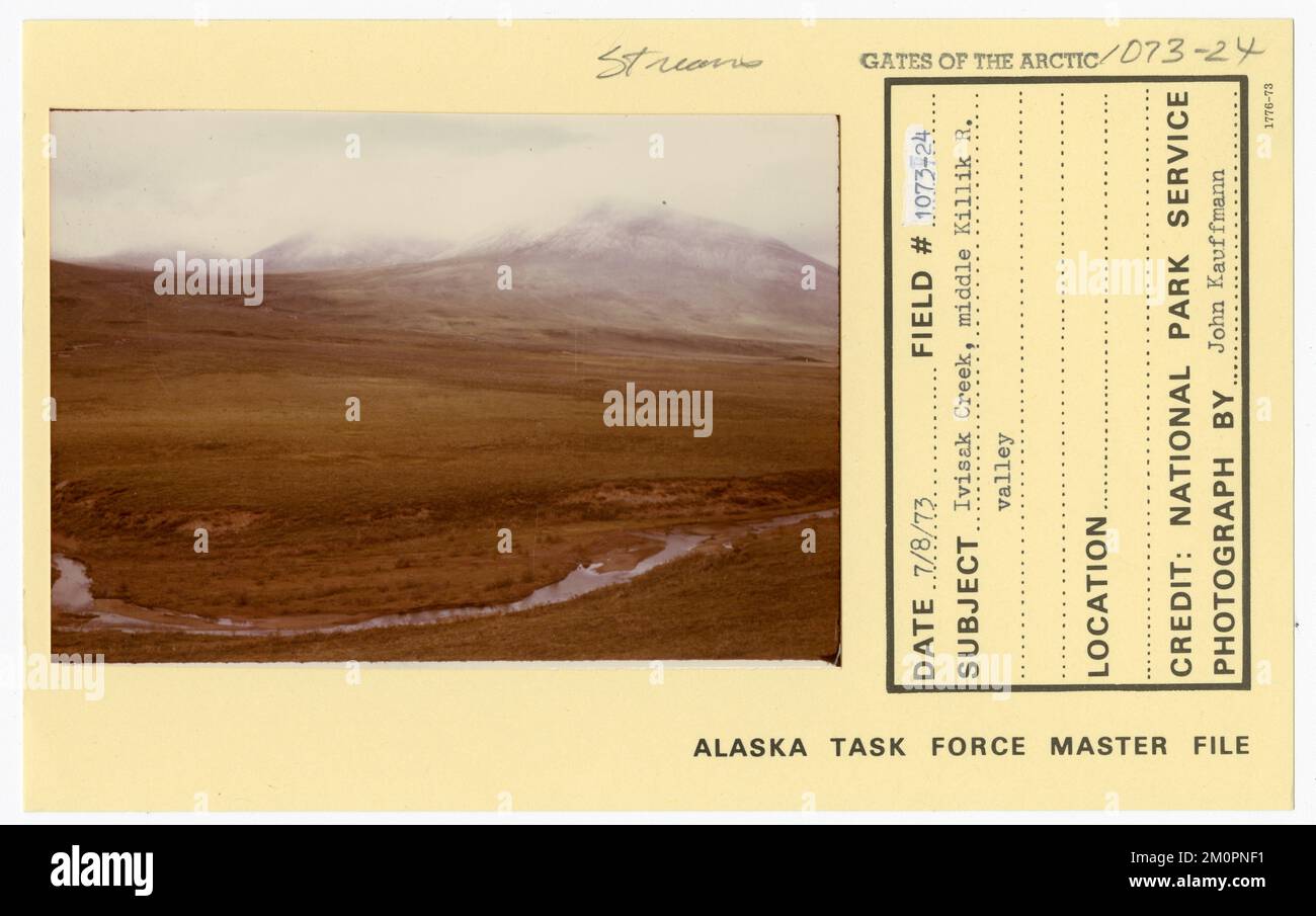 Ivisak Creek, middle Killik River Valley. Alaska Task Force Photographs ...