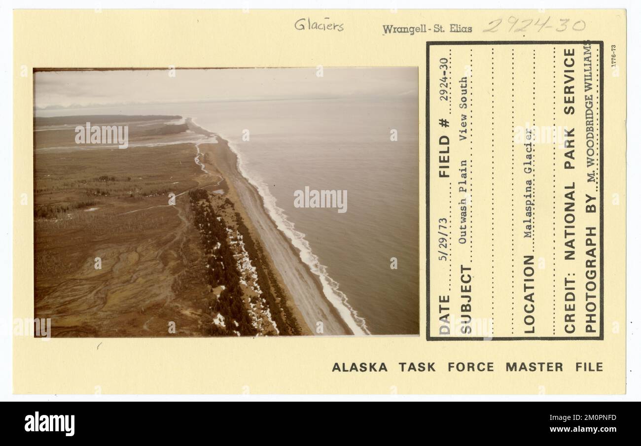 Outwash plain view south. Alaska Task Force Photographs Stock Photo - Alamy