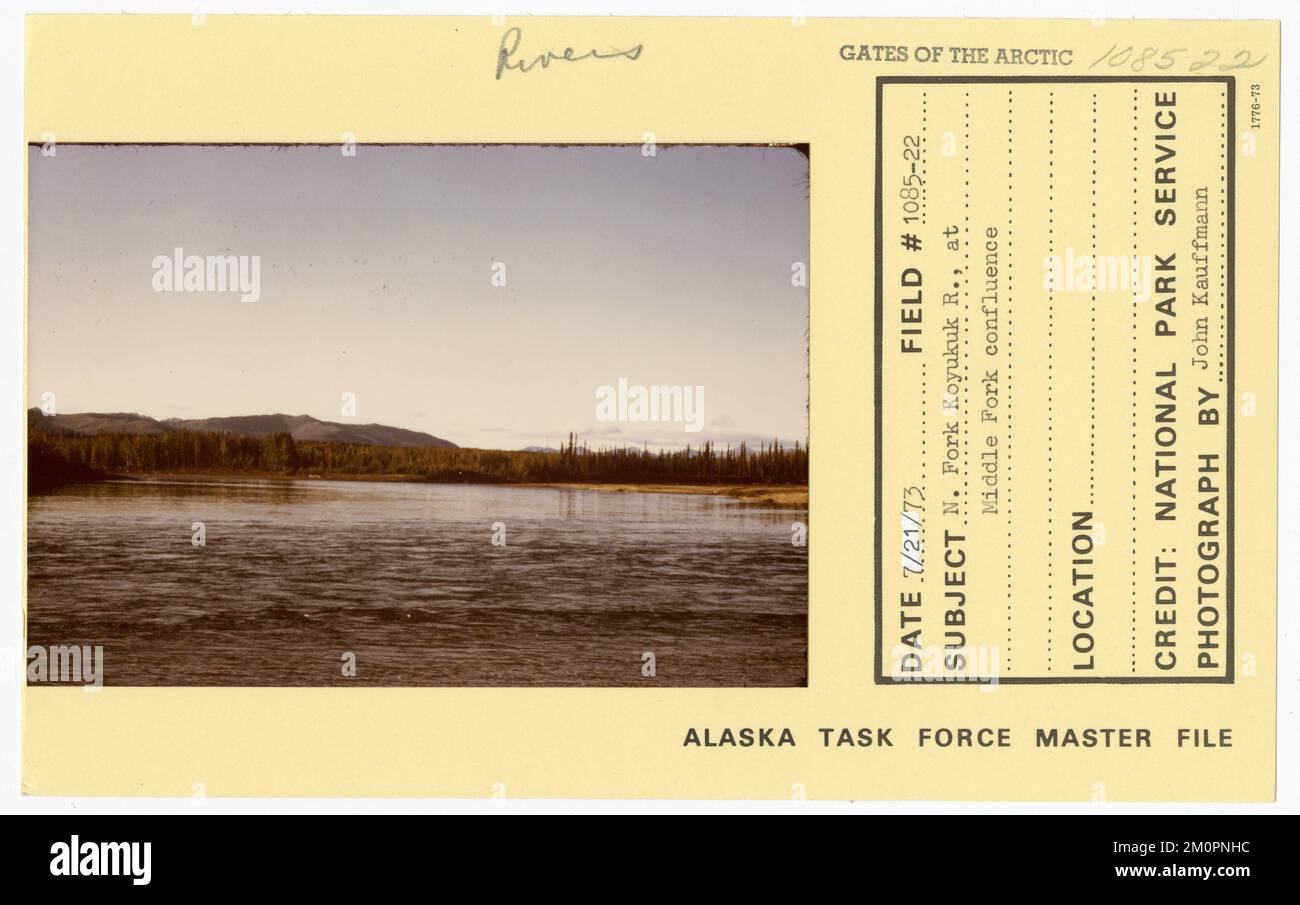 N Fork Koyukuk River, at Middle Fork confluence. Alaska Task Force ...