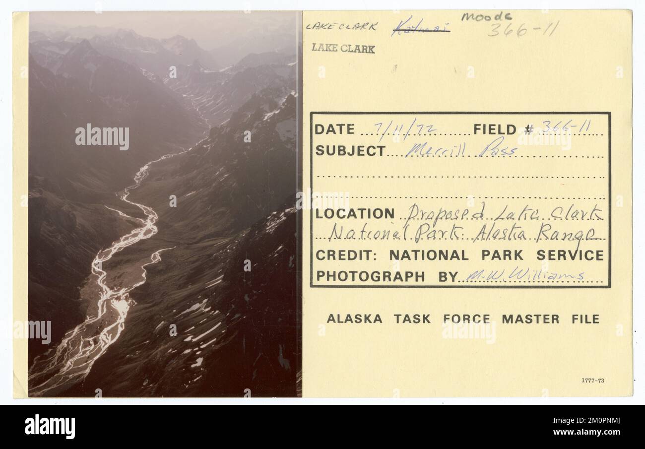 Mount Sanford from Long Lake. Alaska Task Force Photographs Stock Photo ...