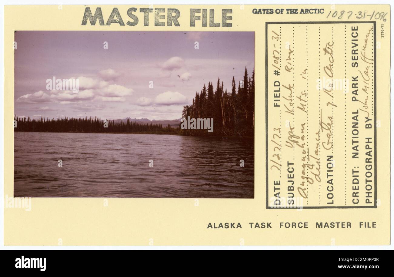 Upper Kobuk River Angayucham Mountains in distance. Alaska Task Force ...