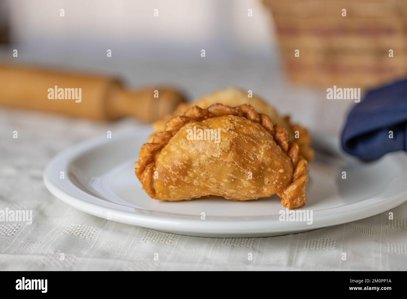 Close up empanadas on plate hi-res stock photography and images - Alamy