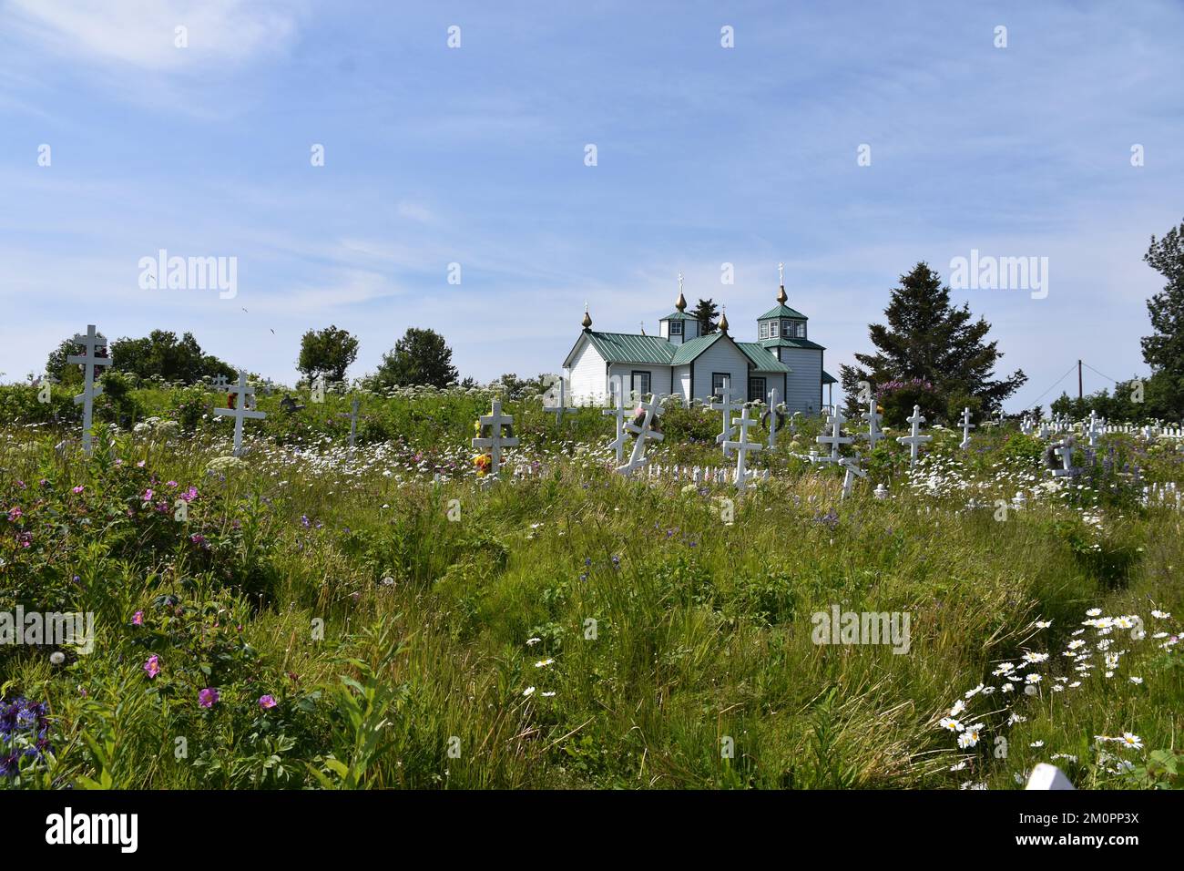 Russian Orthodox Church in Alaska Stock Photo - Alamy