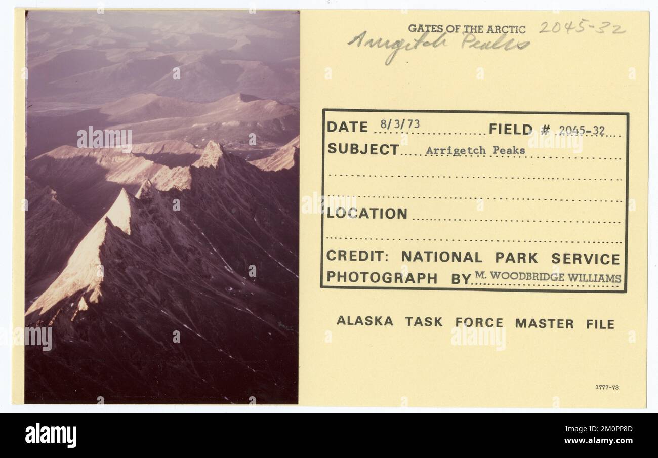 Arrigetch Peaks. Alaska Task Force Photographs Stock Photo - Alamy