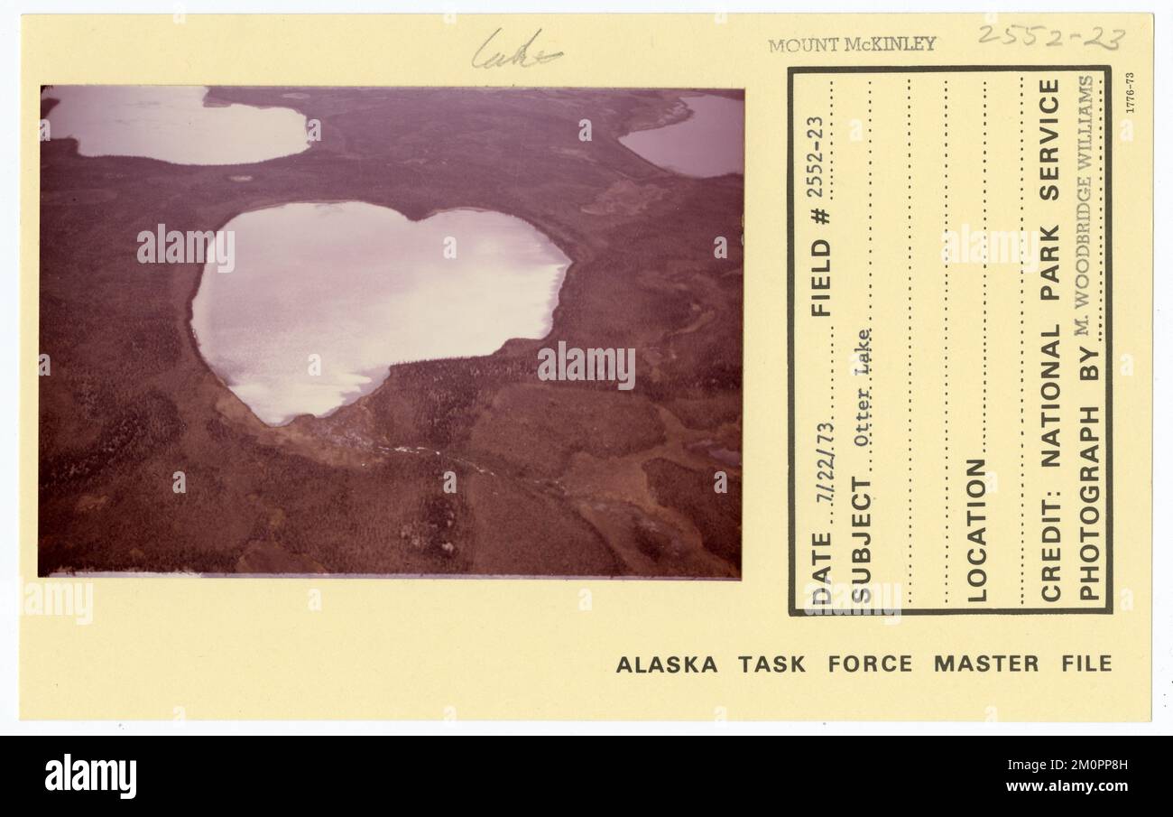 Tanada Lake, looking toward peninsula separating it from Copper Lake ...