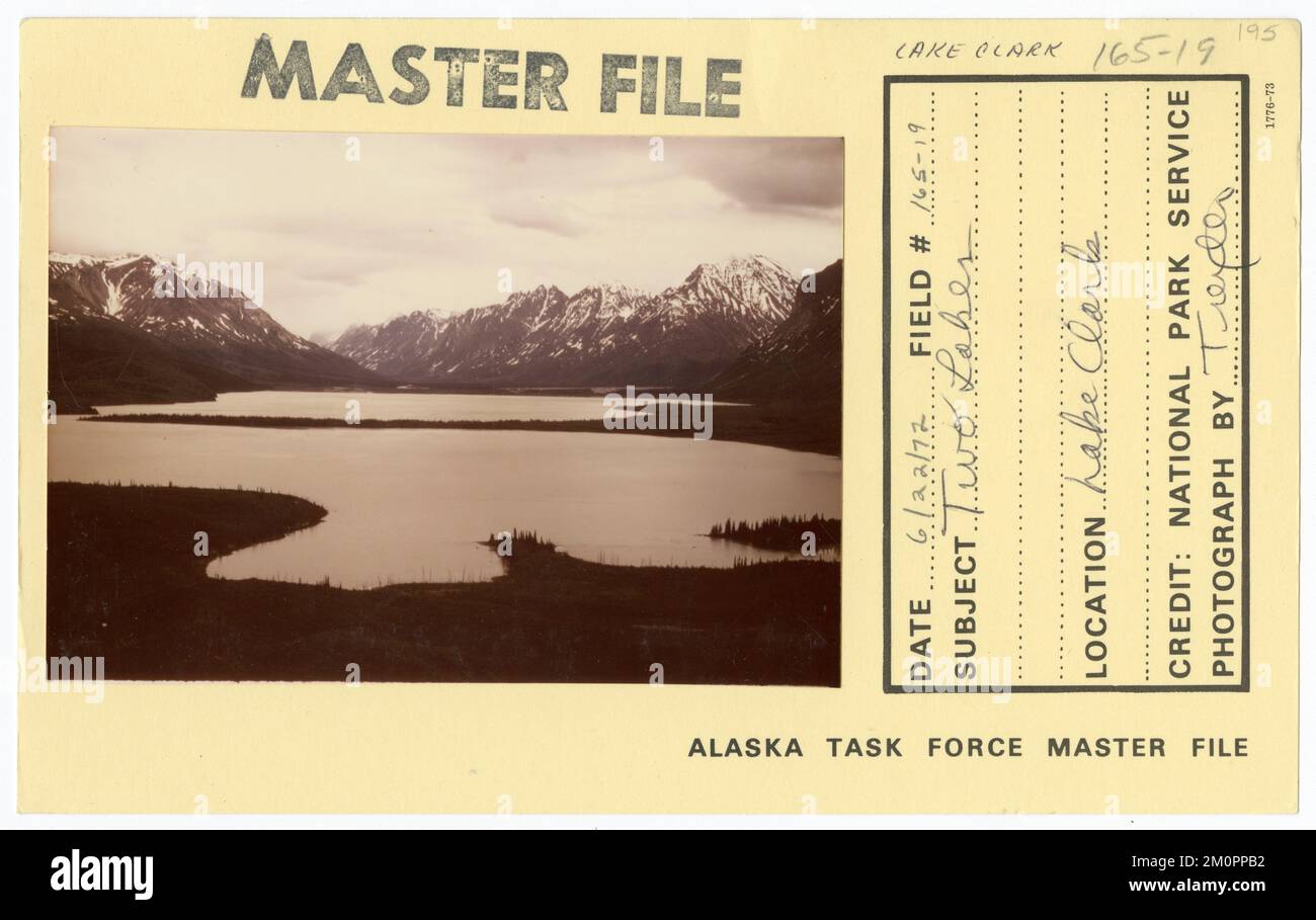 Two Lakes. Alaska Task Force Photographs Stock Photo - Alamy