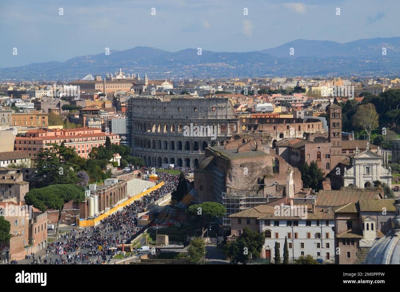 Aerial view colosseum in rome hi-res stock photography and images - Alamy
