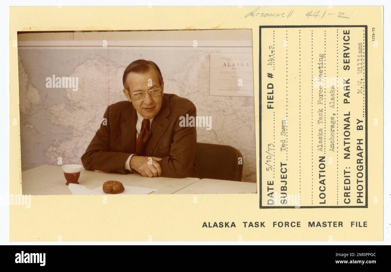Ted Swem. Alaska Task Force Photographs Stock Photo - Alamy