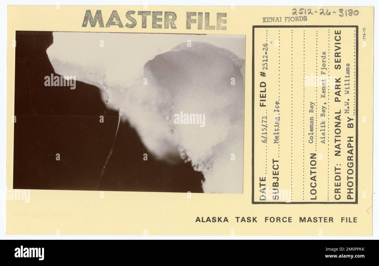 Melting ice. Alaska Task Force Photographs Stock Photo - Alamy