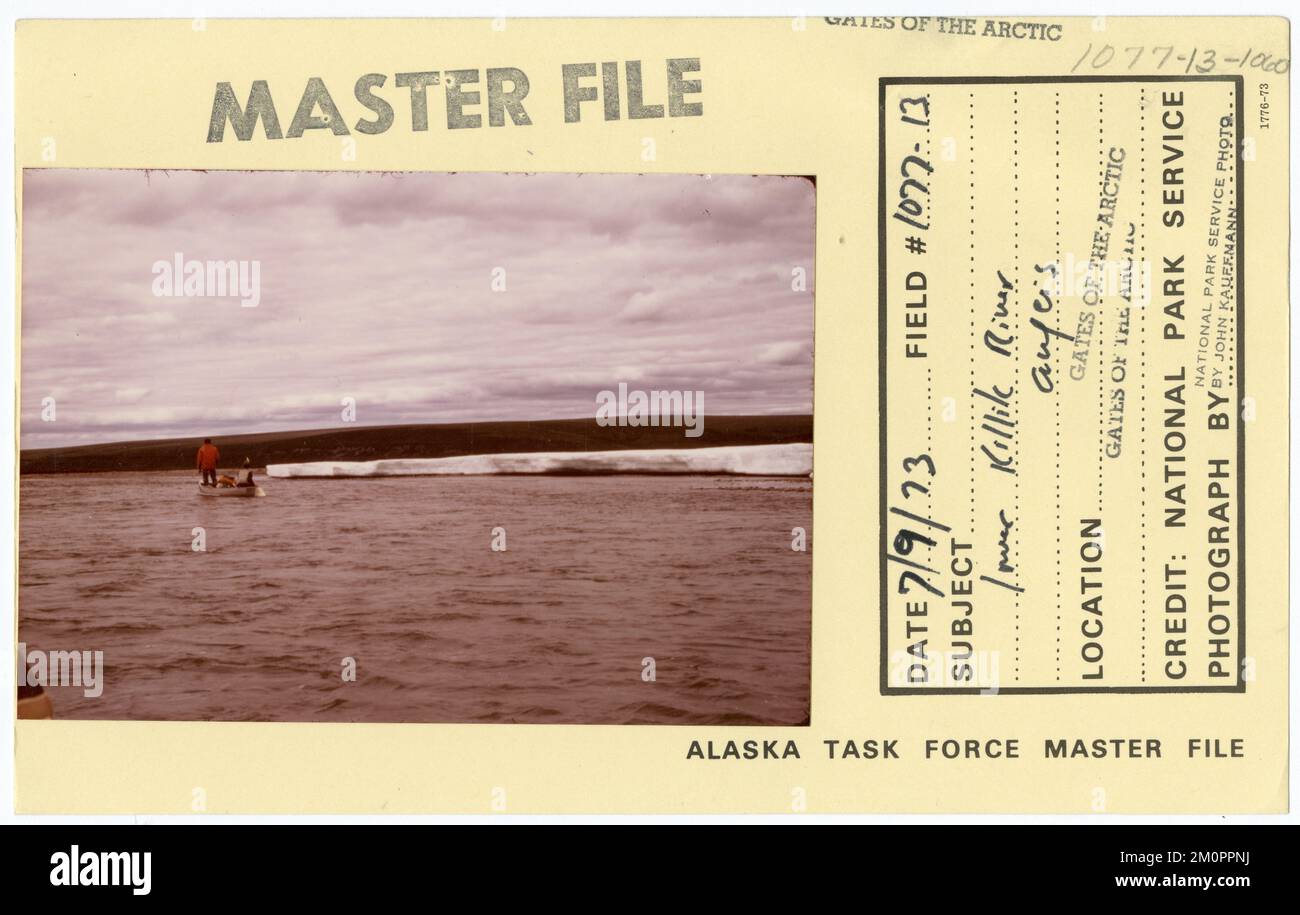 Lower Killik River aufeis. Alaska Task Force Photographs Stock Photo ...