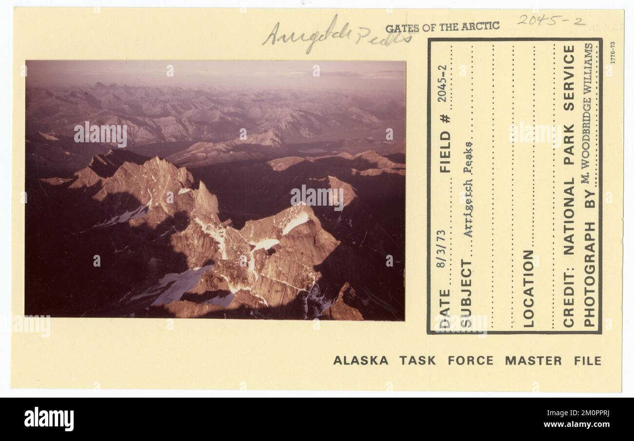 Arrigetch Peaks. Alaska Task Force Photographs Stock Photo - Alamy