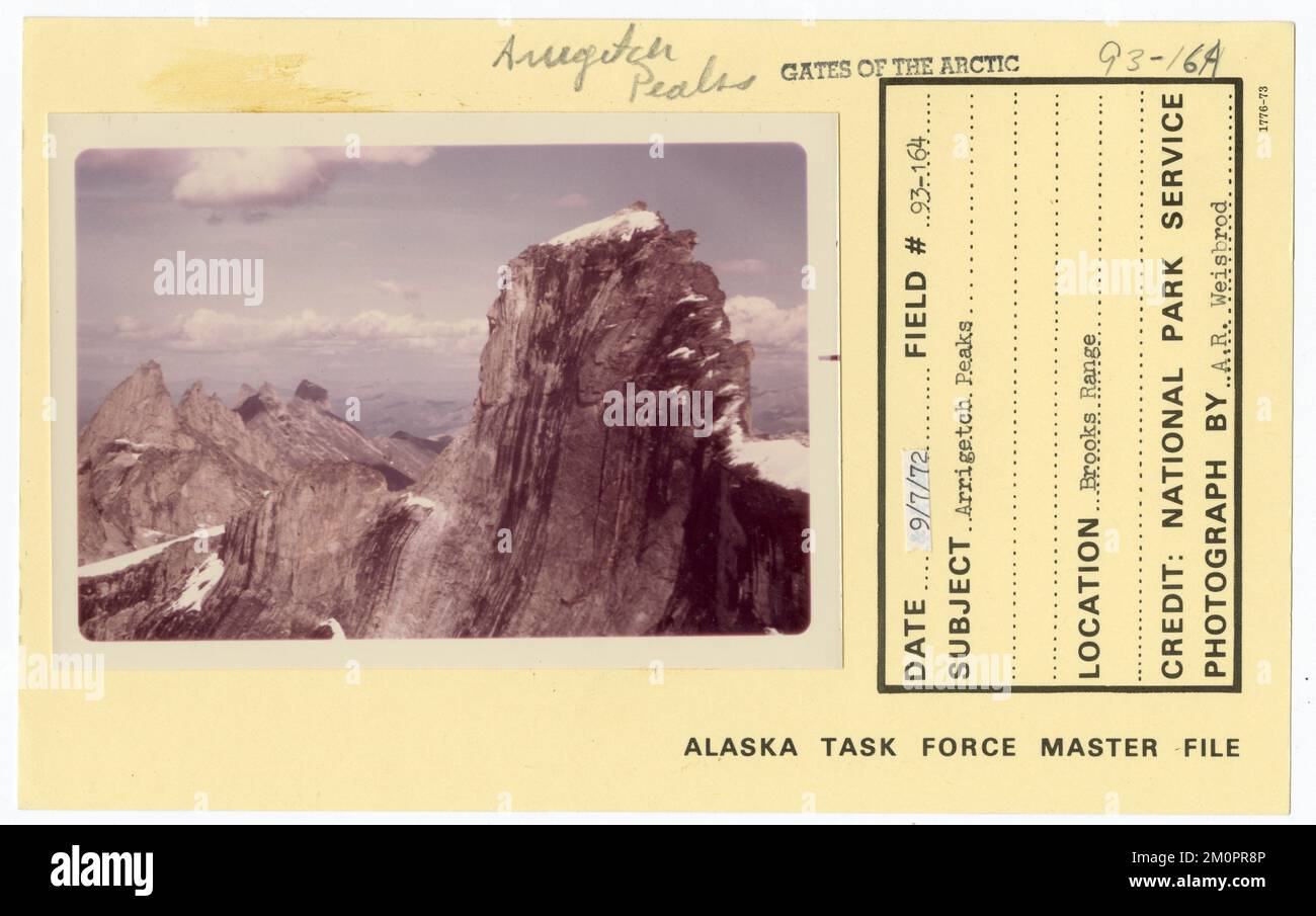 Arrigetch Peaks. Alaska Task Force Photographs Stock Photo - Alamy