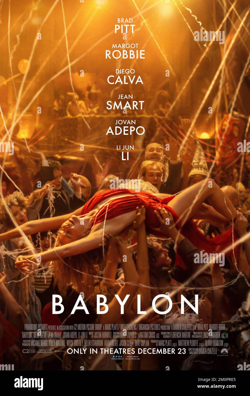 BABYLON, poster, Margot Robbie, 2022. © Paramount Pictures / Courtesy ...