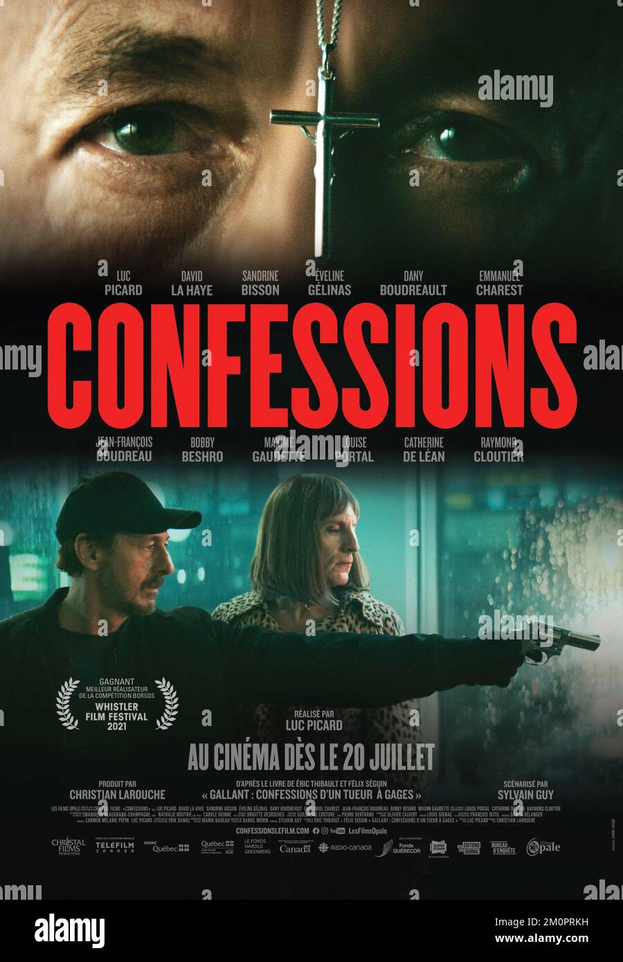CONFESSIONS, (aka CONFESSIONS OF A HITMAN), poster in French, from left ...