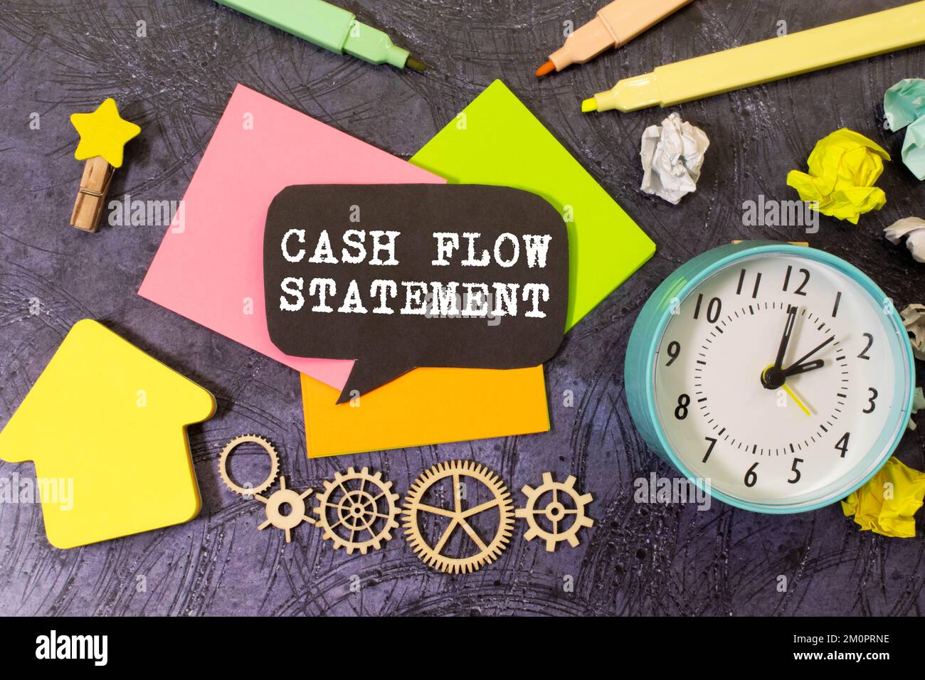 Cash-Flow Statement text write on a paperwork isolated on office desk ...