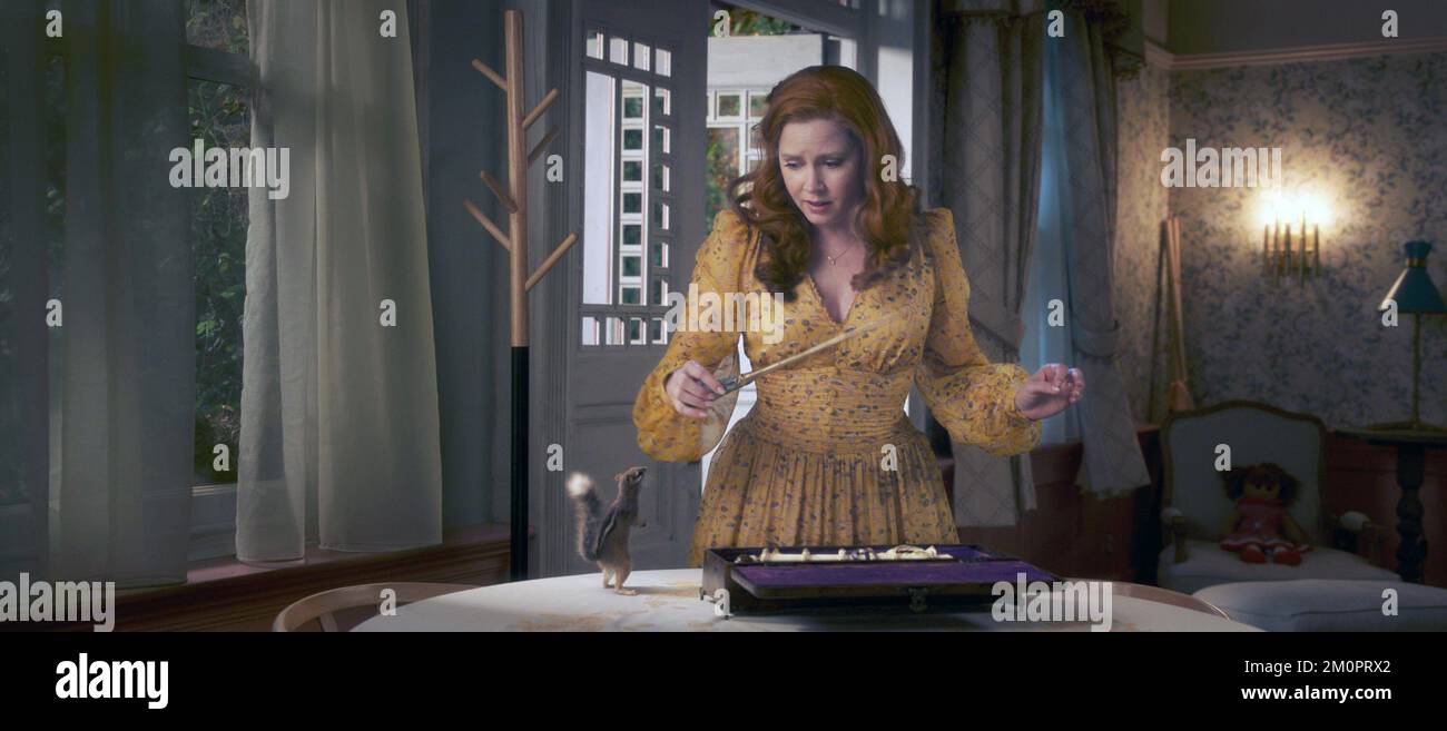 DISENCHANTED, from left: Pip (voice: Griffin Newman), Amy Adams, 2022 ...