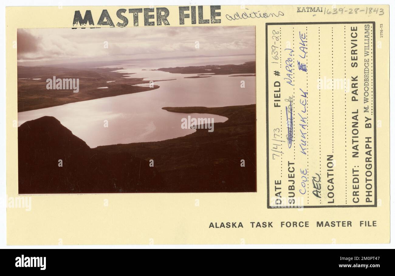 Narrow Cove Kukaklek Lake. Alaska Task Force Photographs Stock Photo ...