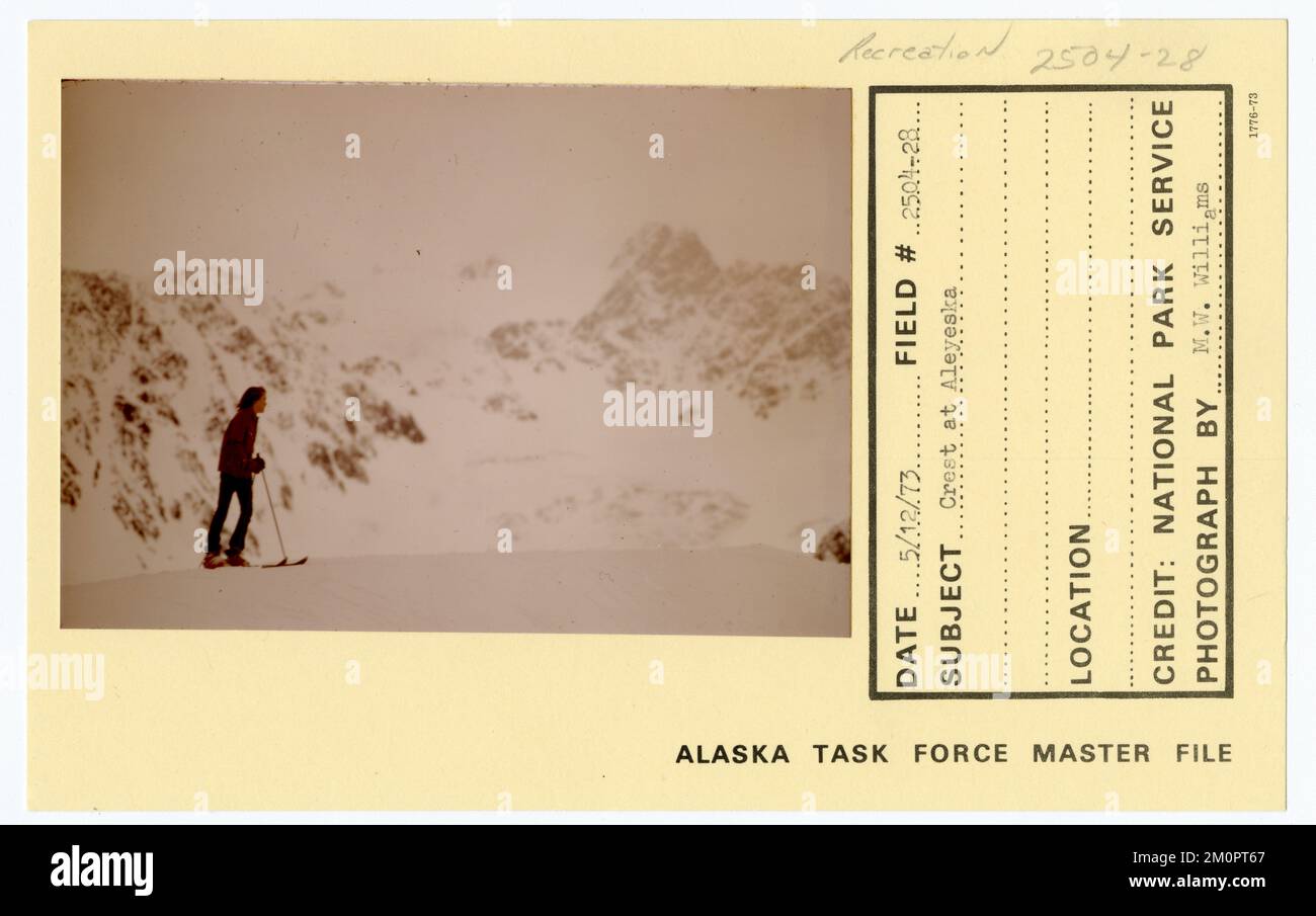 Crest at Aleyeska. Alaska Task Force Photographs Stock Photo - Alamy