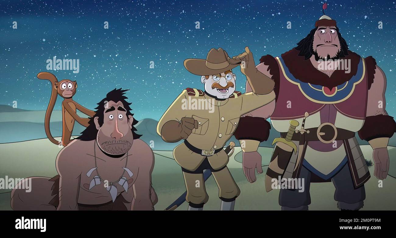 NIGHT AT THE MUSEUM: KAHMUNRAH RISES AGAIN, from left: Laaa, Teddy ...