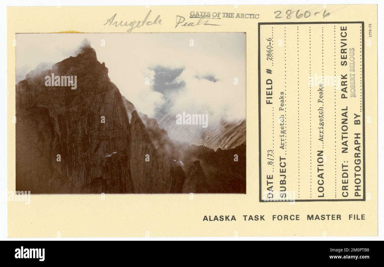Arrigetch Peaks. Alaska Task Force Photographs Stock Photo - Alamy