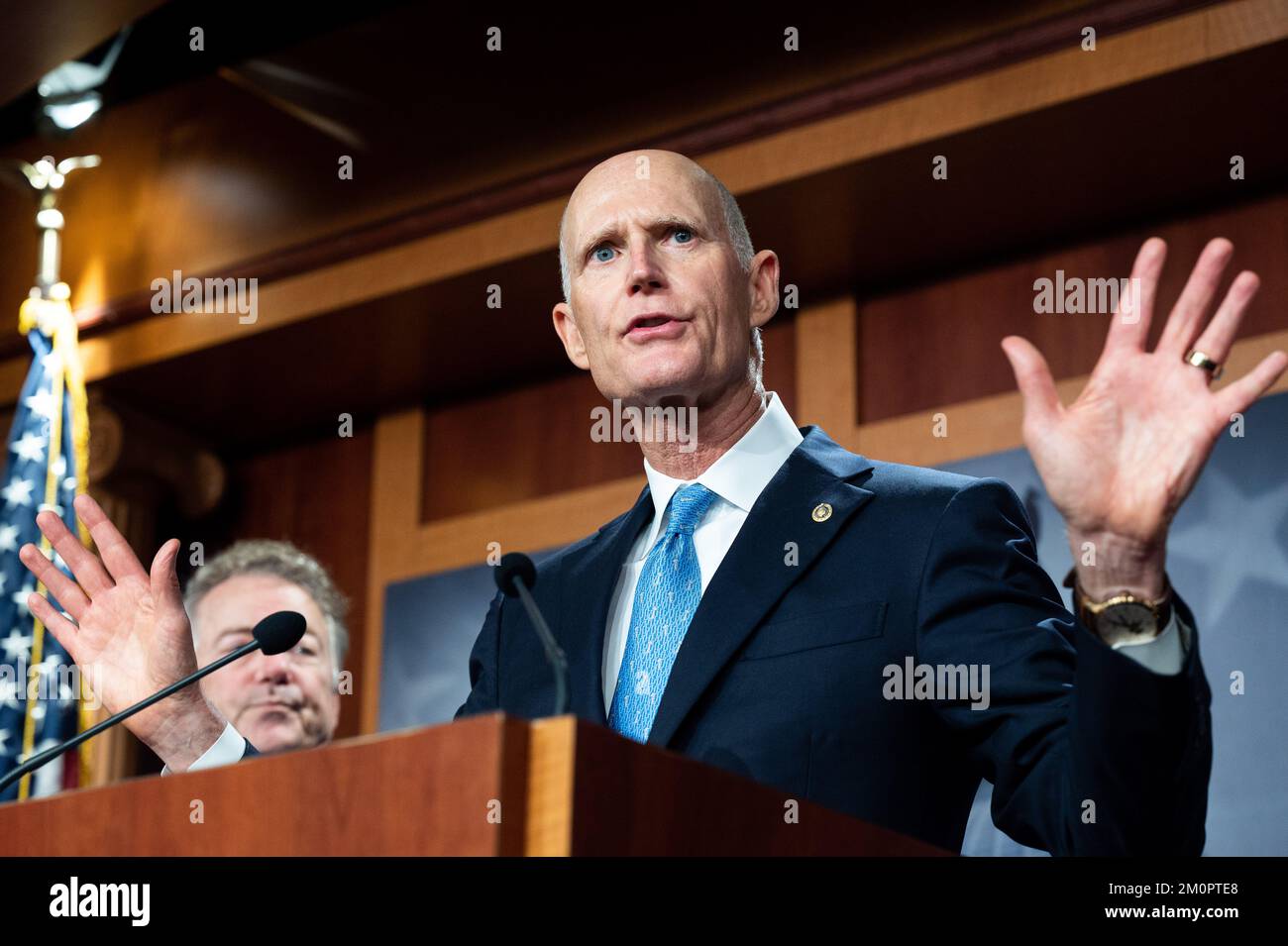 U.S. Senator Rick Scott (R-FL) speaking about proposed budget ...