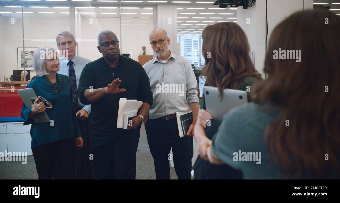 SHE SAID, from left: Patricia Clarkson, Gregg Edelman, Andre Braugher ...