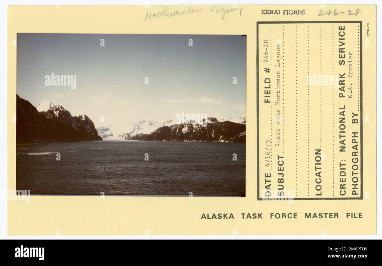 Coast near Northwest Lagoon. Alaska Task Force Photographs Stock Photo ...