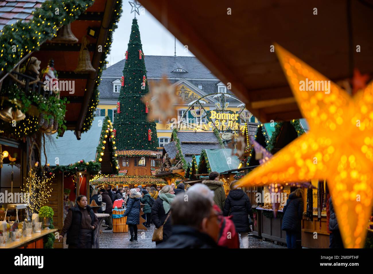 BONN, GERMANY - DECEMBER 6, 2022: View down a lane at the Bonn ...
