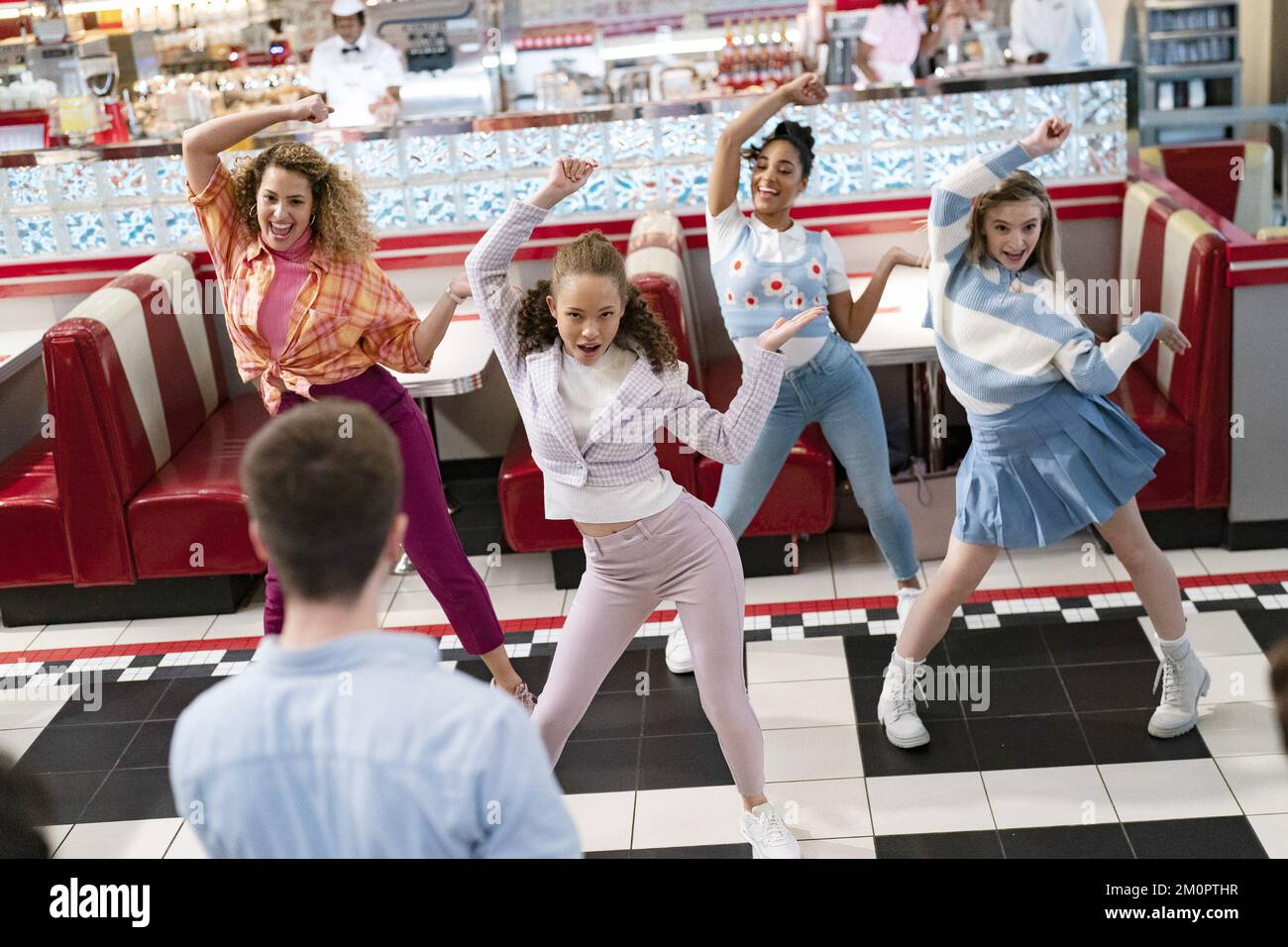 SNOW DAY, back, from left: Destiny Rettinger, Shelby Simmons, Monique ...