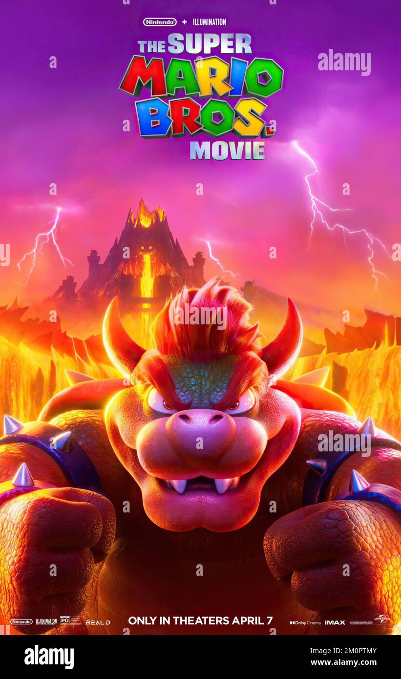 THE SUPER MARIO BROS. MOVIE, US character poster, Bowser (voice: Jack ...