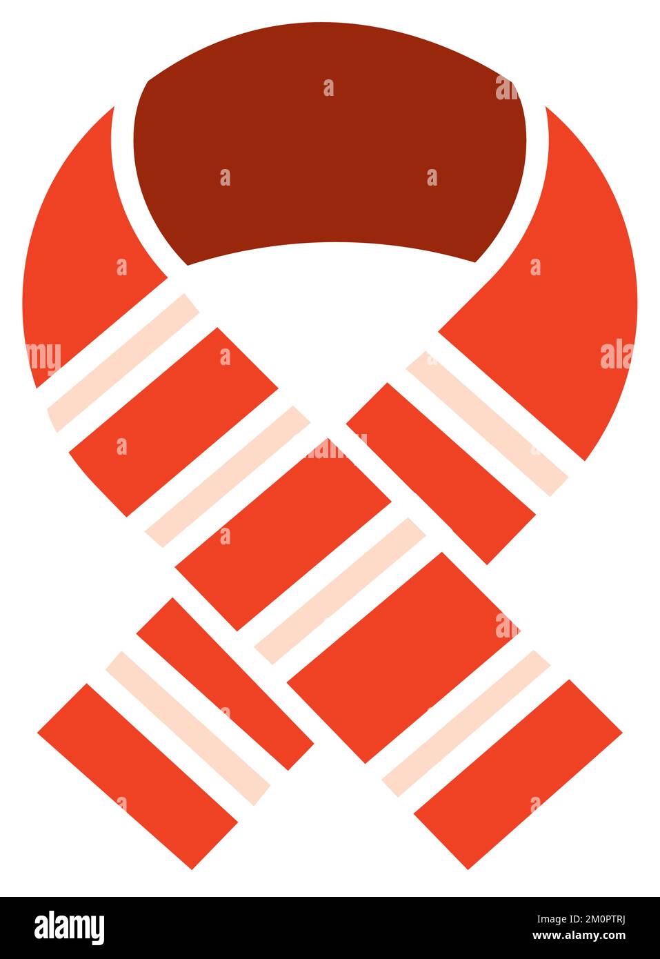 Isolated colored winter scarf icon Vector Stock Vector Image & Art - Alamy