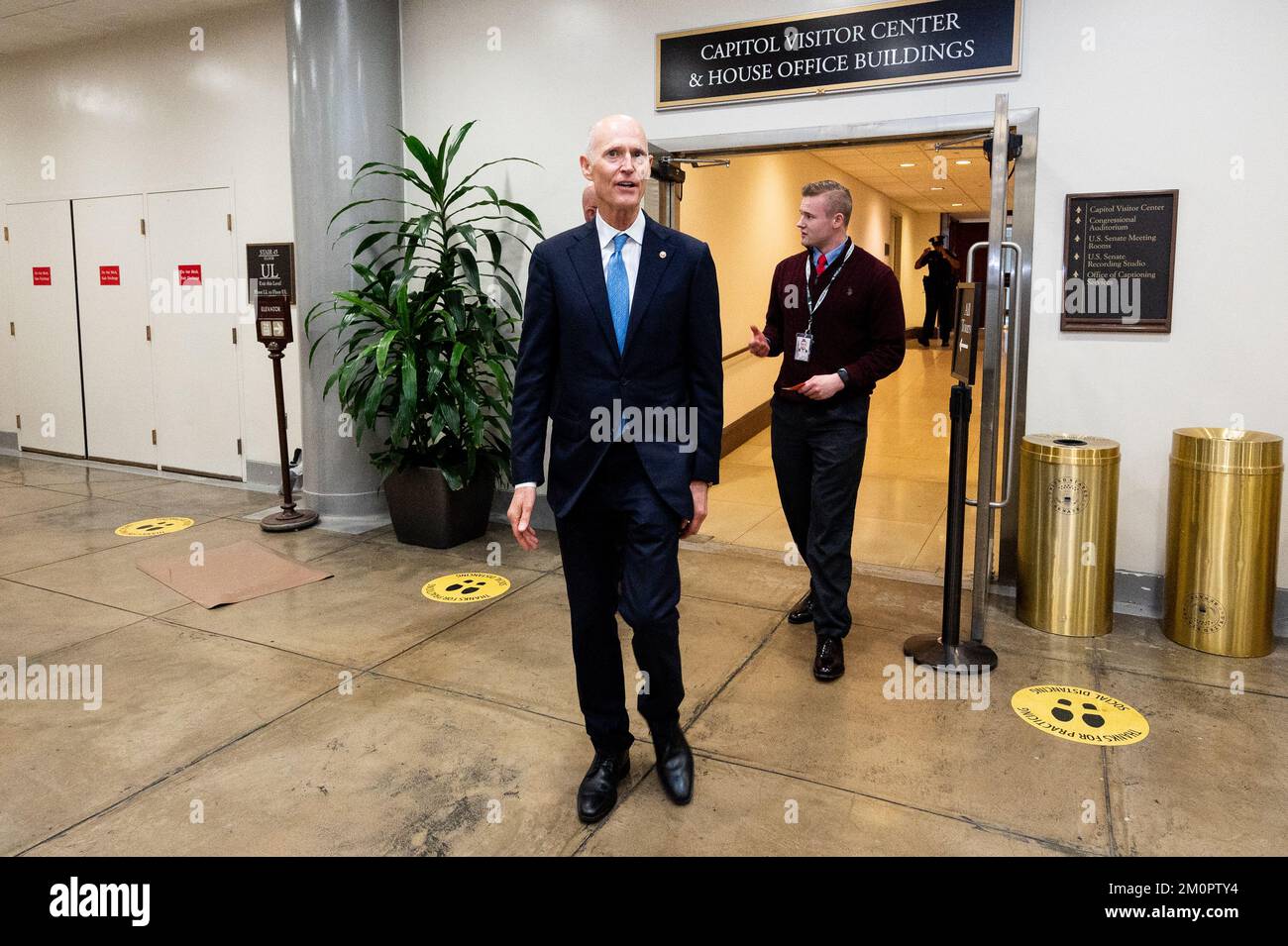U.S. Senator Rick Scott (R-FL) near the Senate Subway. (Photo by ...