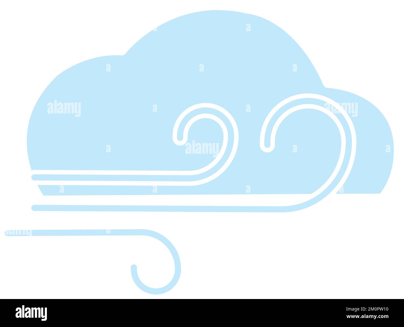 Isolated colored windy cloud weather icon Vector Stock Vector Image ...