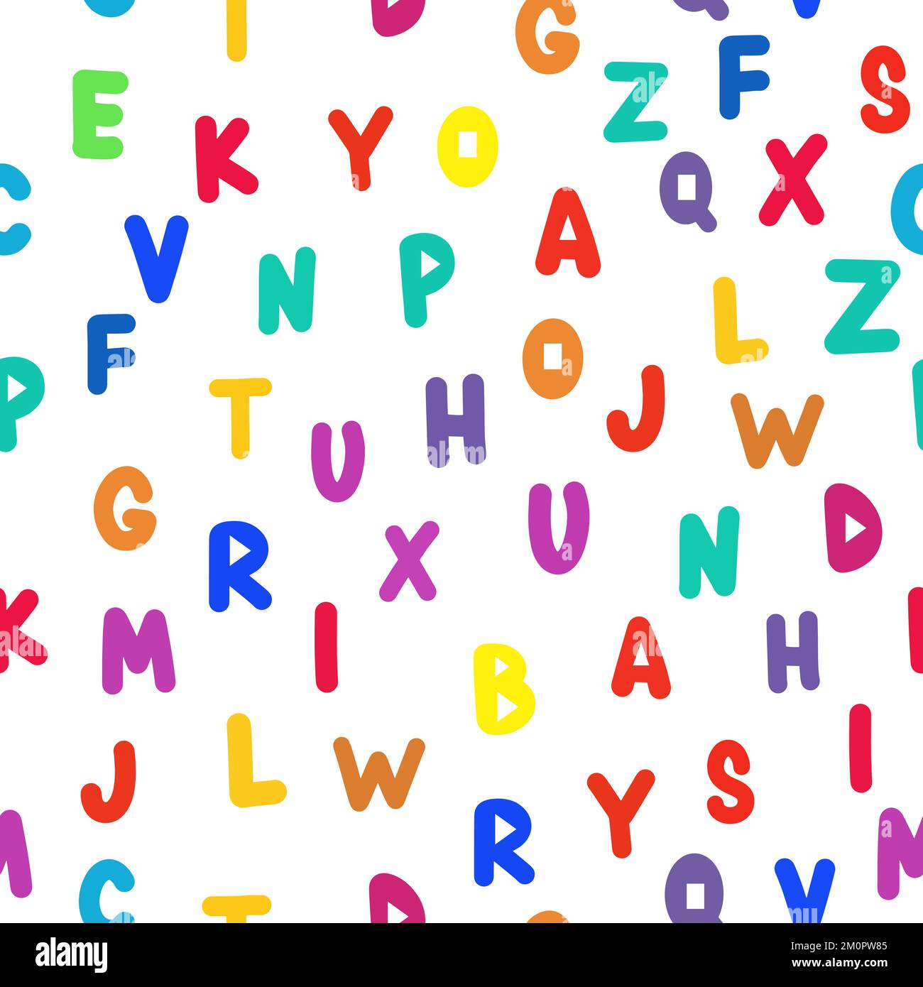 Bright pattern of their English alphabet in lettering style for ...